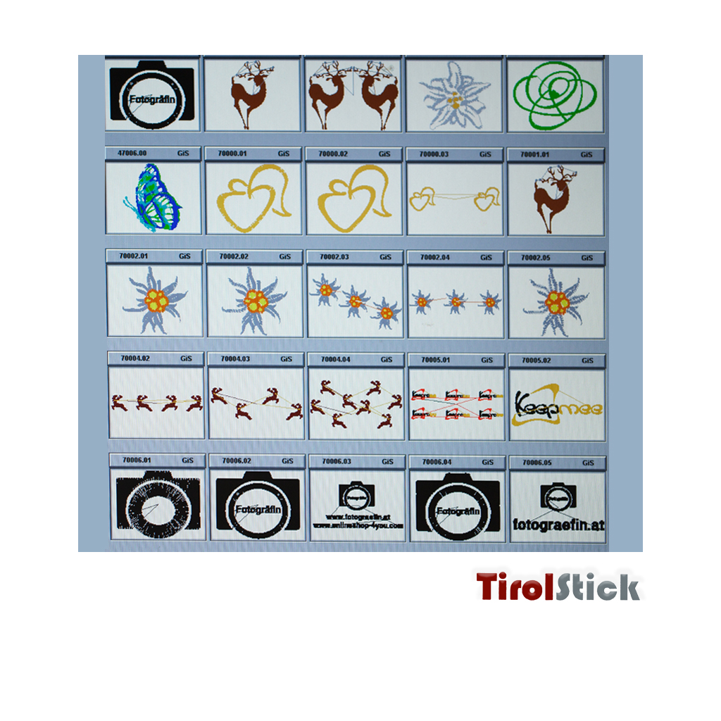 Tirolstick – Stickerei